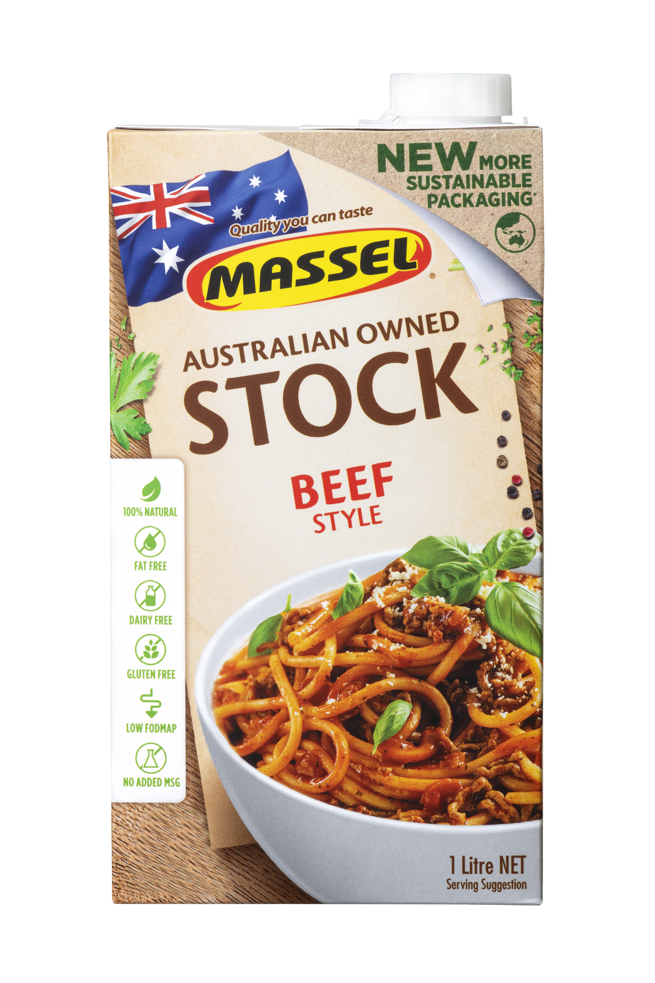 Massel Beef Style Liquid Stock 1 Litre – The Plantbased Pantry