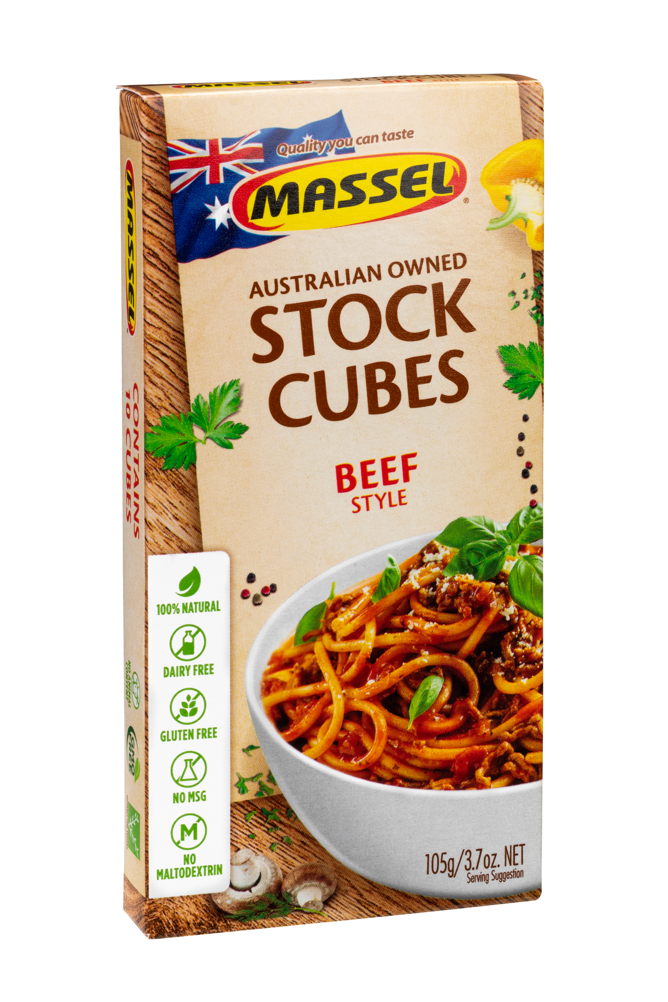 Massel Beef Style Stock Cube 105gm – The PlantBased Pantry